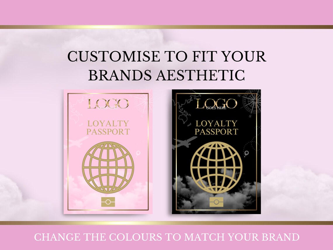 Passport Loyalty Card Template, Beauty Business Card Template, Lash ...