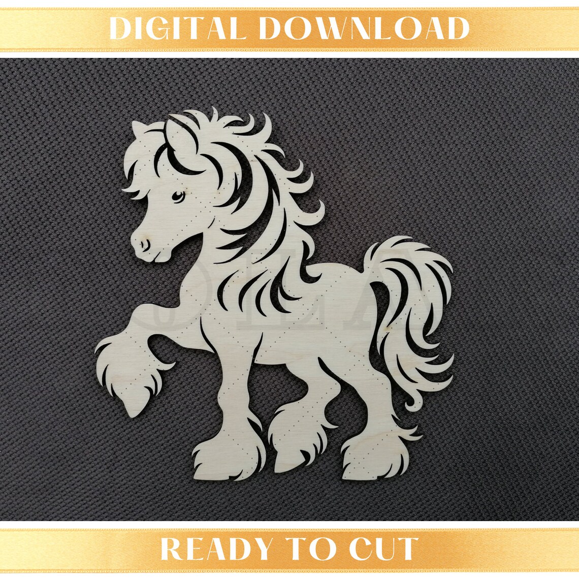 Cute Horse | Pony SVG Vector for Laser Cutting - Adorable Horsie ...