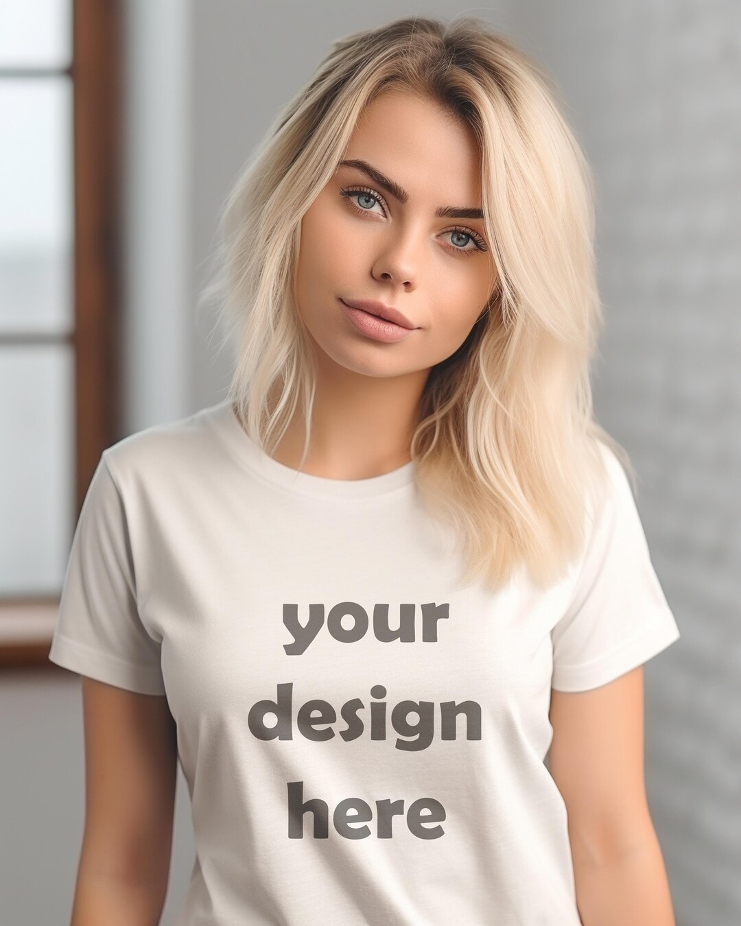 White T-shirt Mockup Model Mockup Alternative Fashion - Etsy