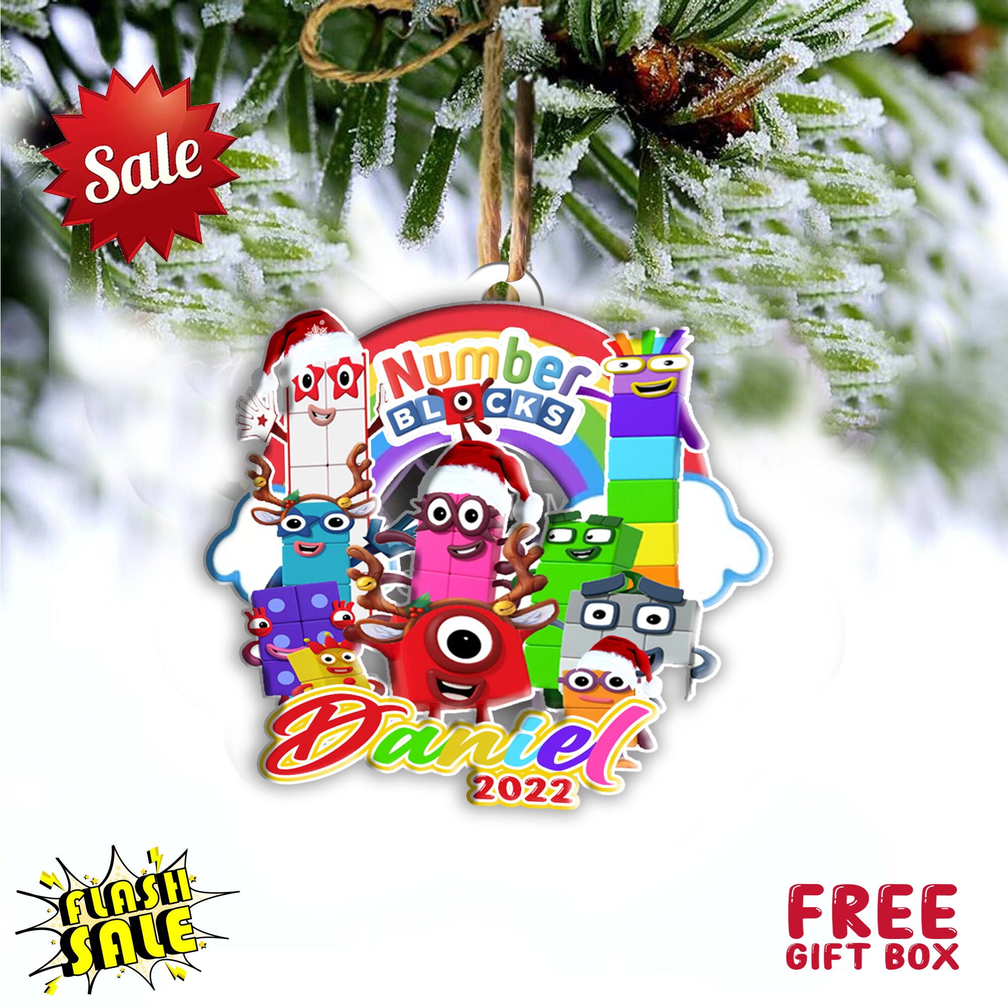 Personalized Numberblocks Ornament Numberblocks Christmas - Etsy