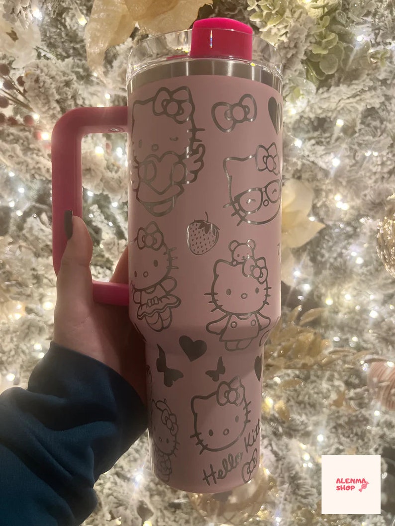 Hello Kitty Engraved 40oz Tumbler Sanrio Characters Cup - Etsy