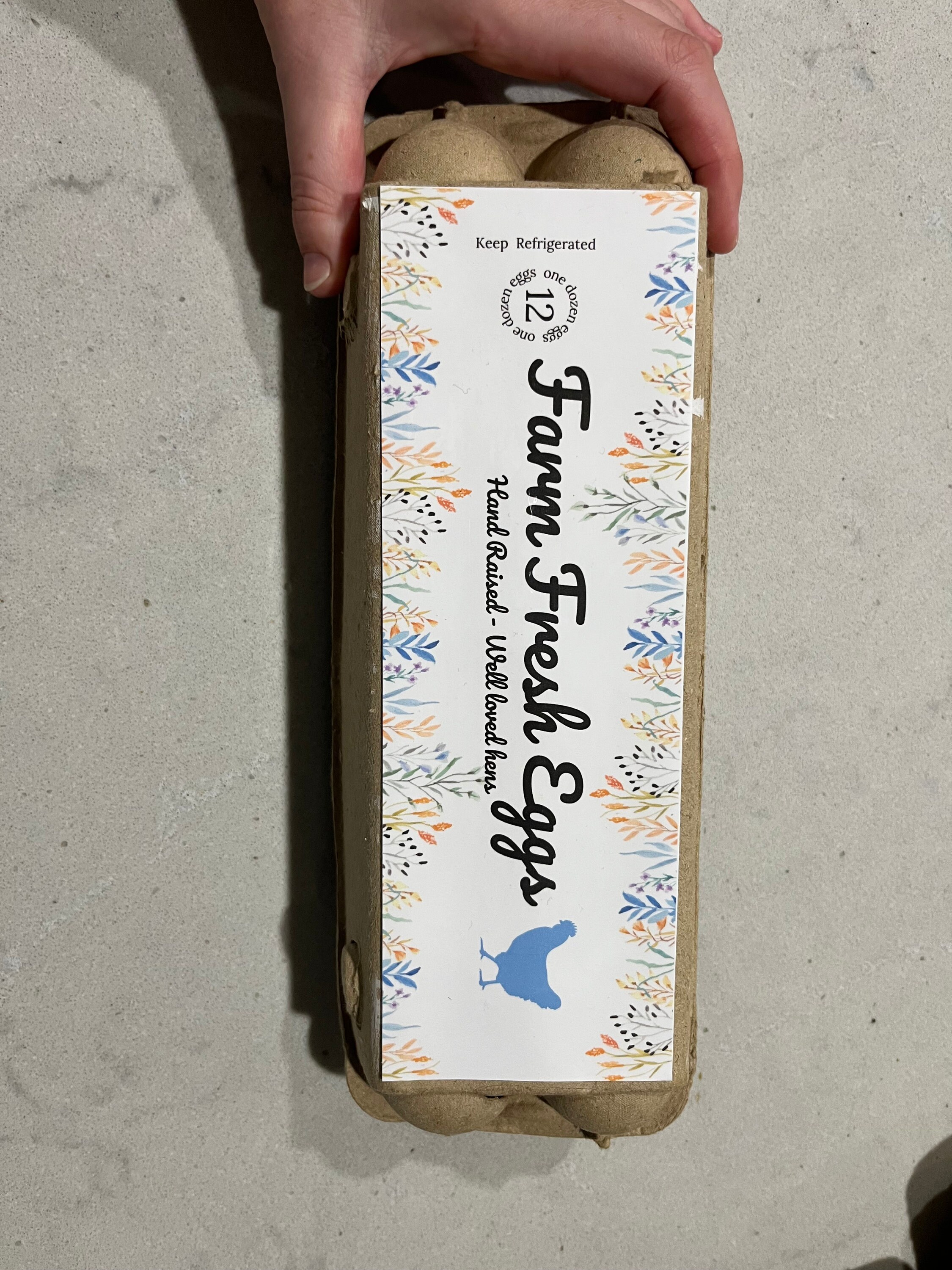 Egg Carton Label, Fresh Egg Label, Sticky Carton Label, 4 Pack - Etsy