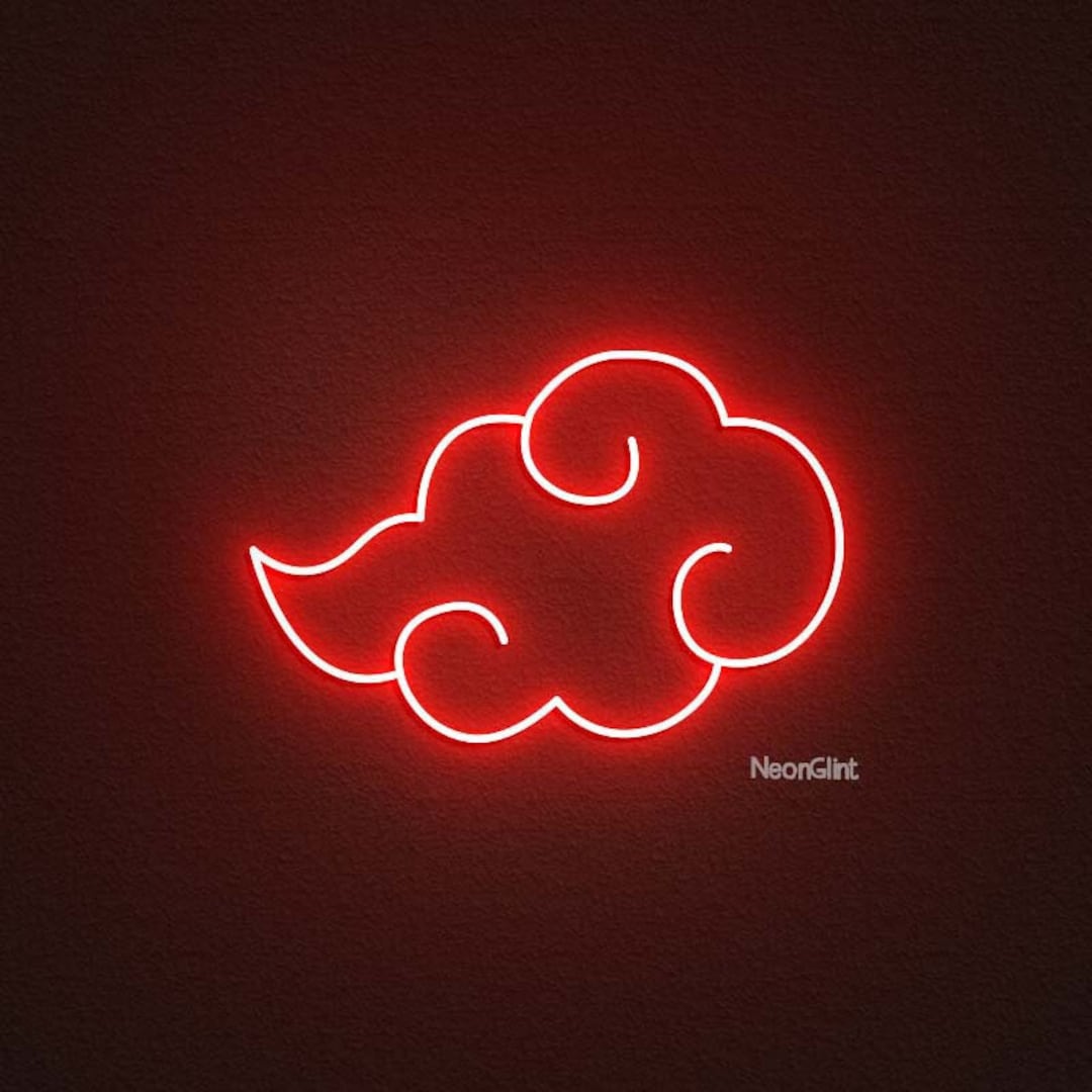 Akatsuki Naruto Neon Sign Cloud Home Bedroom Boyroom LED - Etsy