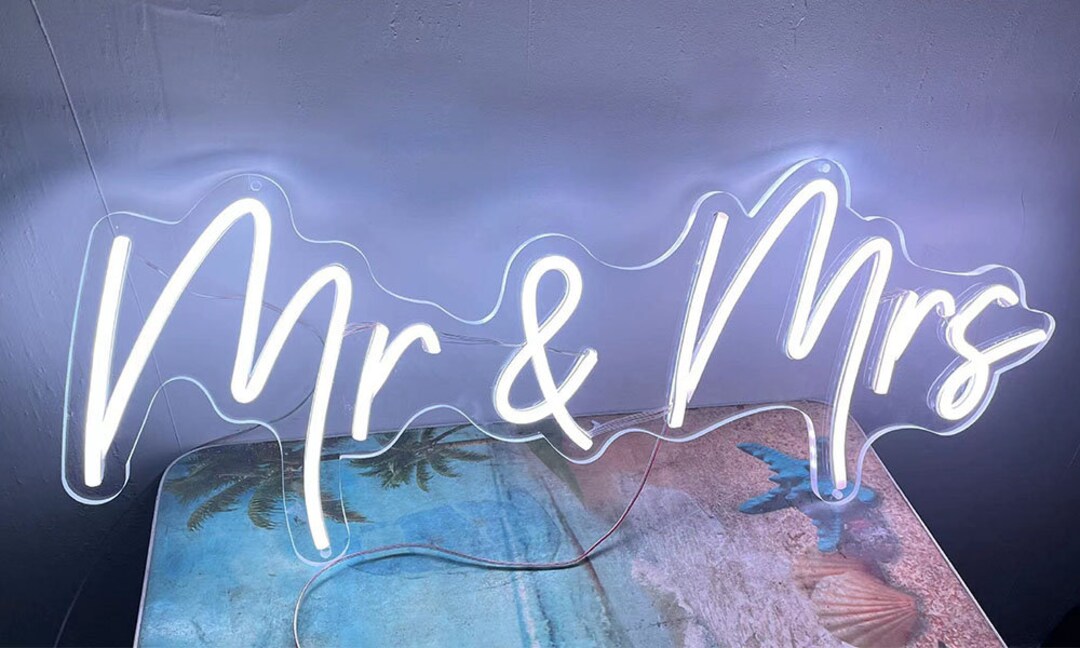 Custom Mr and Mrs Wedding Neon Signs Led Neon Light Sign - Etsy