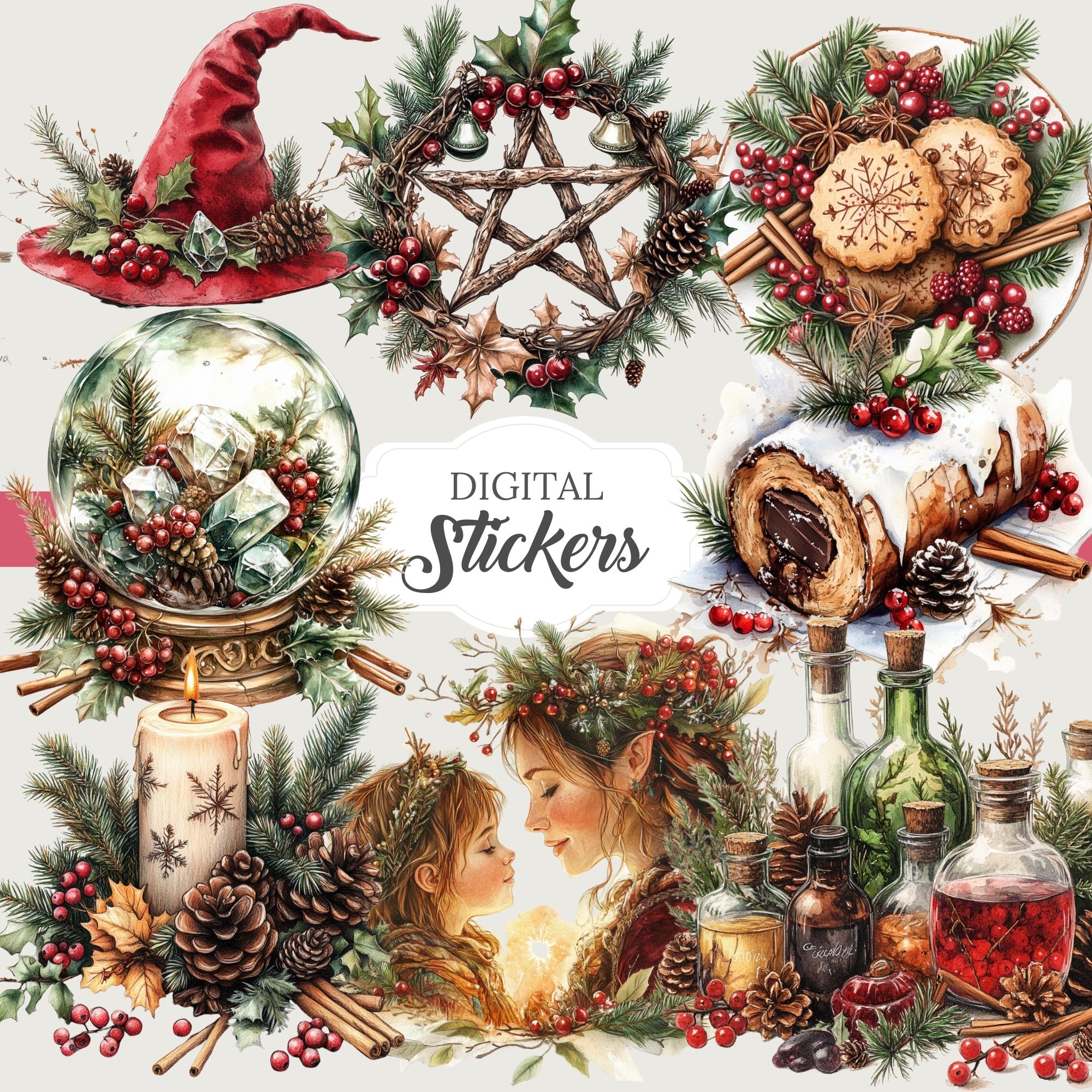 Yule Png Wheel of the Year Clip Art Witch Book of Shadows Yule Grimoire ...