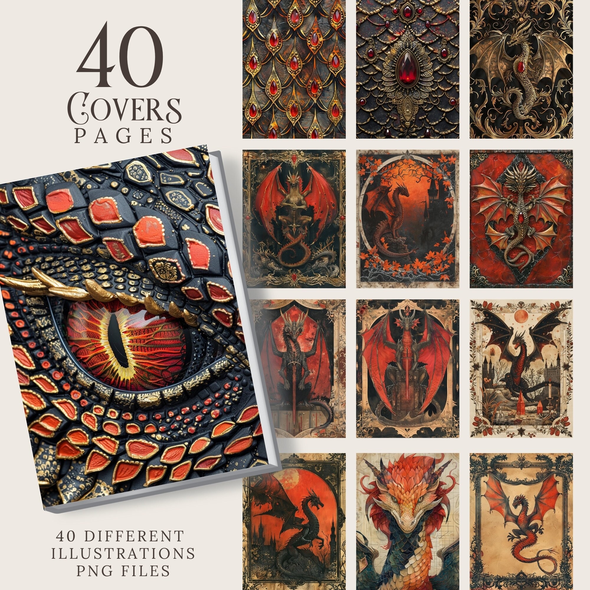 Dragon House Png Dnd Digital Grimoire Cover Dragon Junk Journal ...