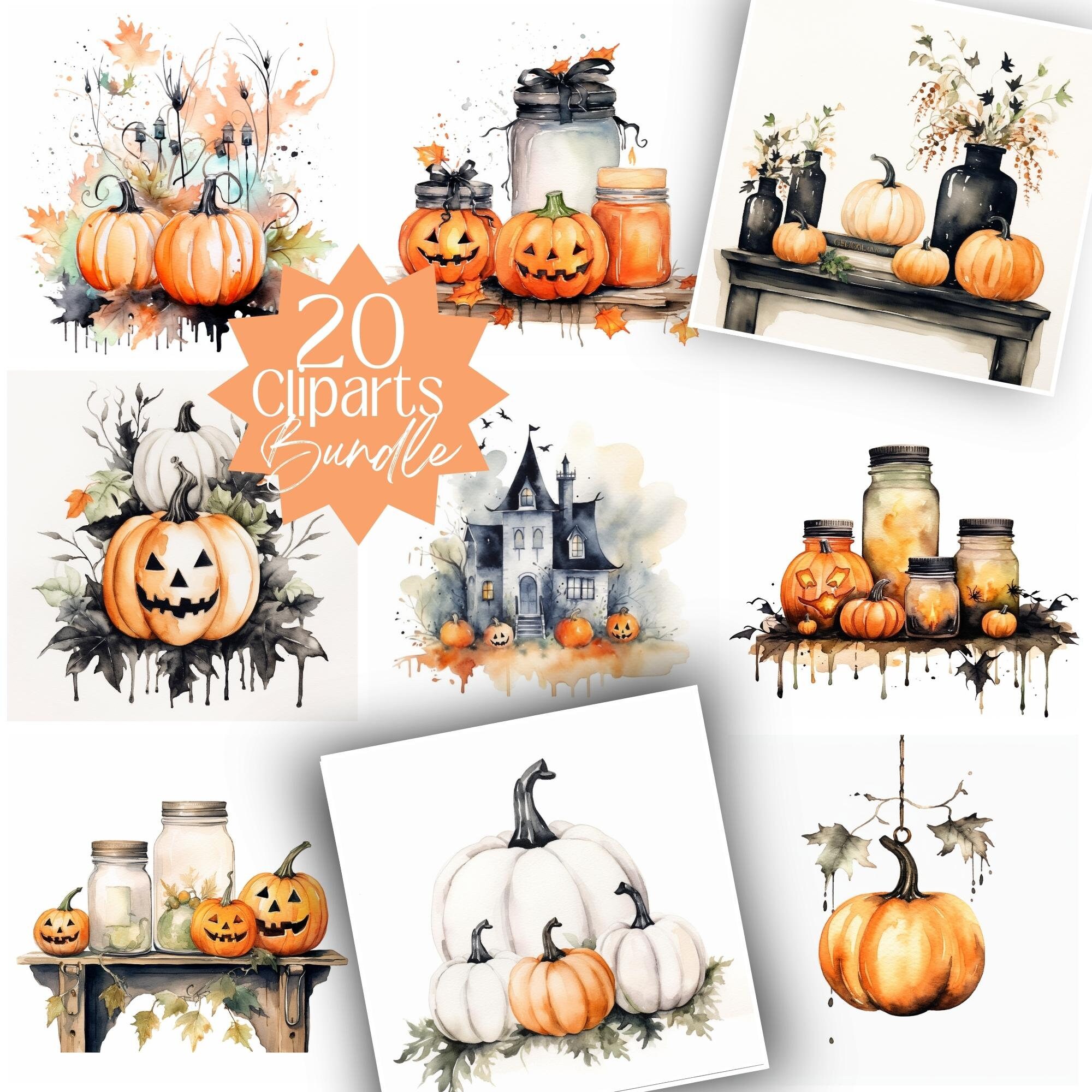 Halloween Aesthetic Witch Clipart | Witchy Planner Stickers, Digital ...