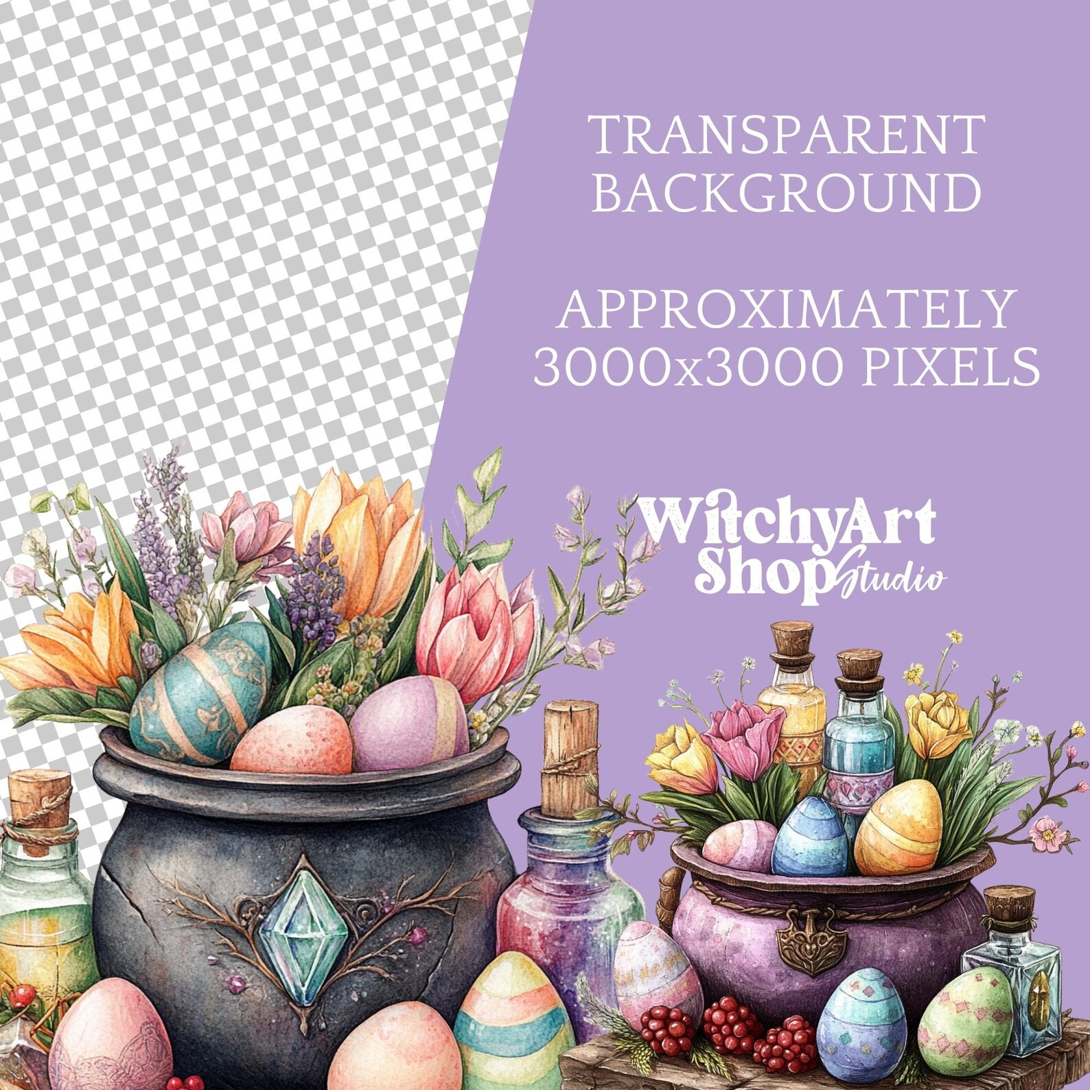 Ostara Cauldron Png Witchy Easter Clipart Ostara Book of Shadows ...
