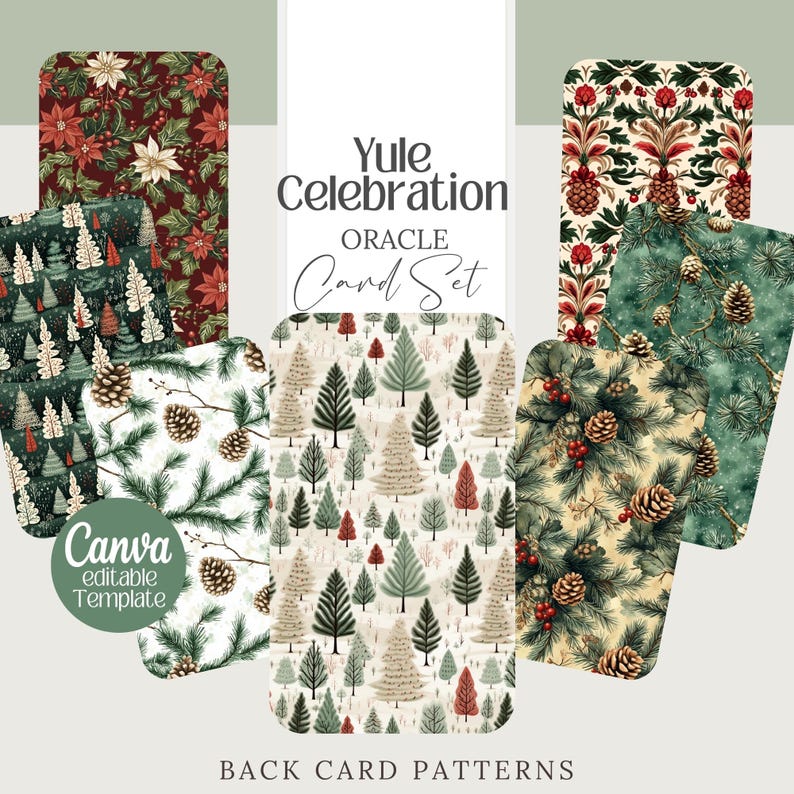 Yule Winter Witch Affirmation Cards | Tarot, Wicca Oracle Deck, Junk ...