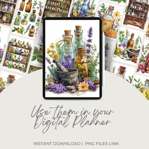 Essential Oils Clipart Png Holistic Health Oil Stickers Planner Natural ...