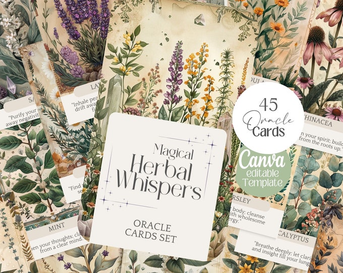 Hedgewitch Botanical Oracle Kit Card Deck & Guidebook Set Tarot Cards ...