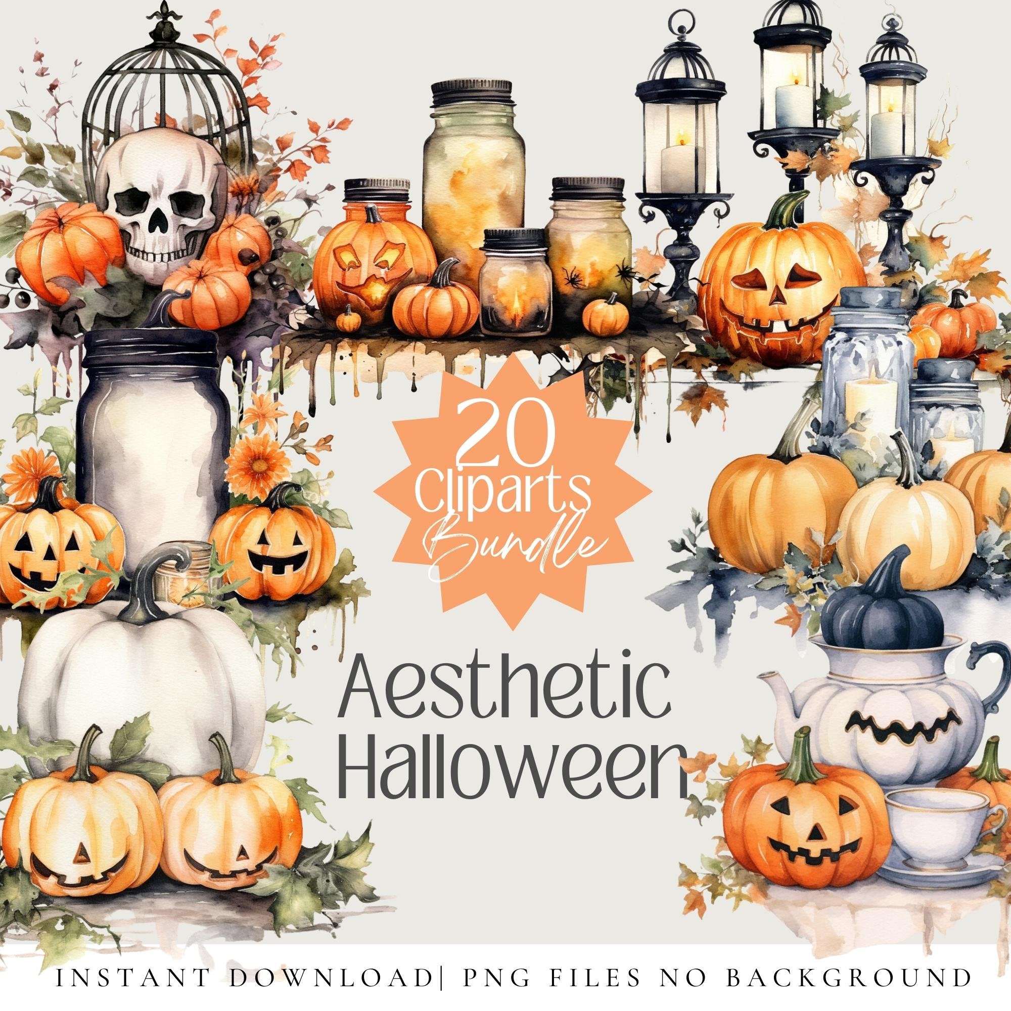 Halloween Aesthetic Witch Clipart | Witchy Planner Stickers, Digital ...
