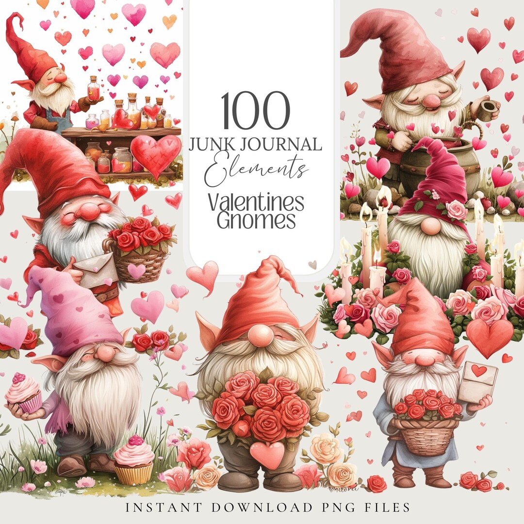 Valentines Day Gnome PNG Love Gnome Valentines Cute Gnome Clipart Love ...