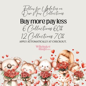 Valentines Day Animals Clipart Cute Love Animal Sublimation Love ...