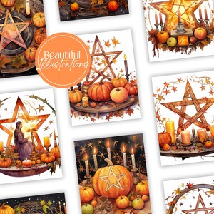 Samhain Pagan Fall, Witch Clipart Witchy Planner Stickers Wallpaper for ...