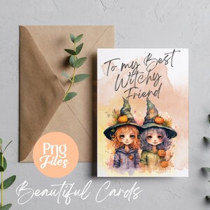 Best Friends Witches Clipart Witchy Planner Stickers Wallpaper for ...