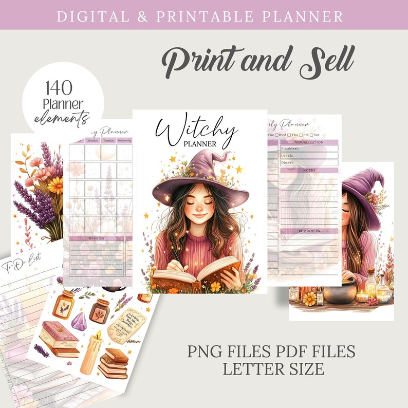 Witchy Planner: Spell Journal, Ritual Workbook (printable PDF) - Etsy