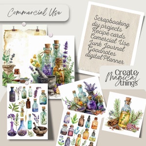 Essential Oils Clipart Png Holistic Health Oil Stickers Planner Natural ...