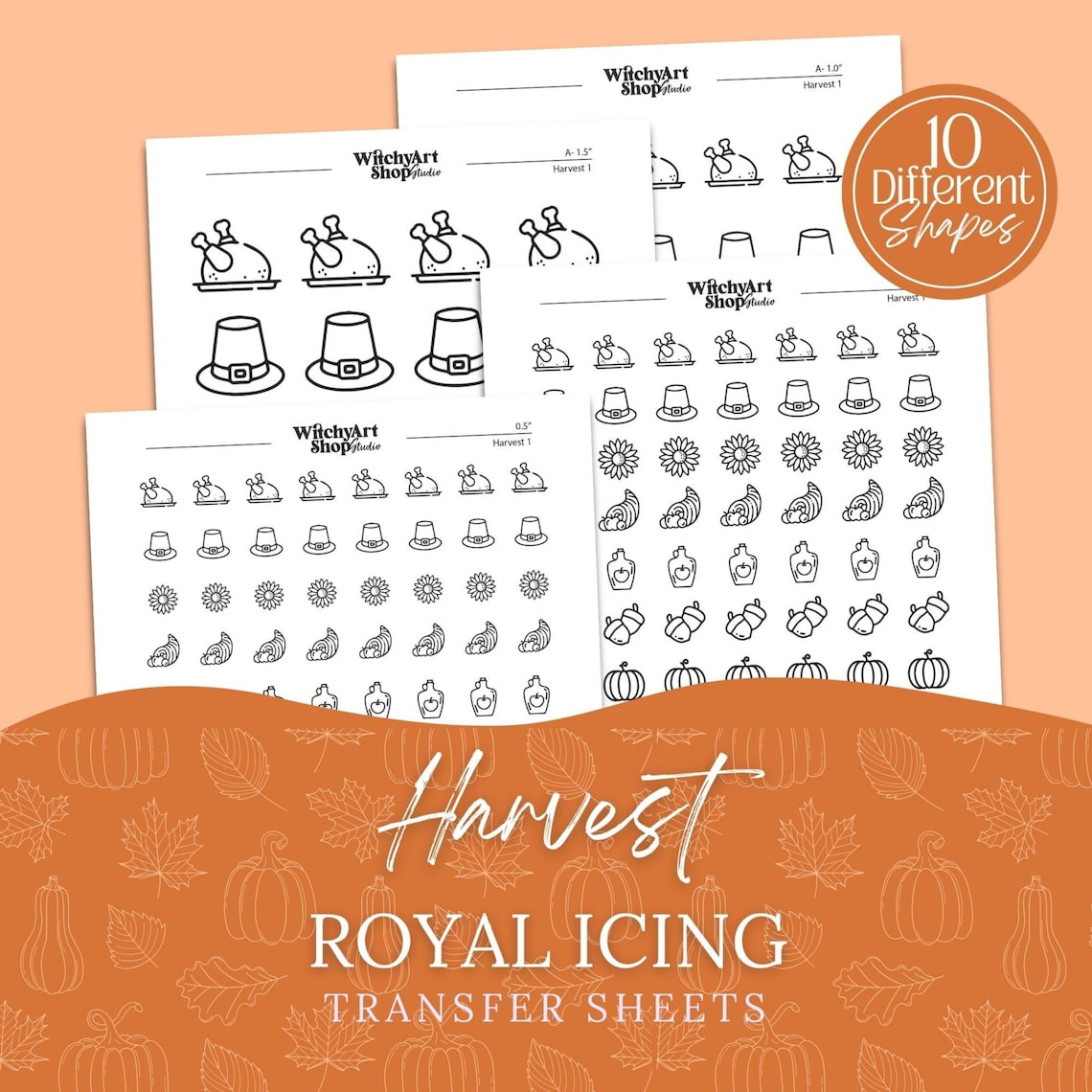 Royal Icing Transfer Sheets Bundle, Printable Cookie Transfer Sheets ...