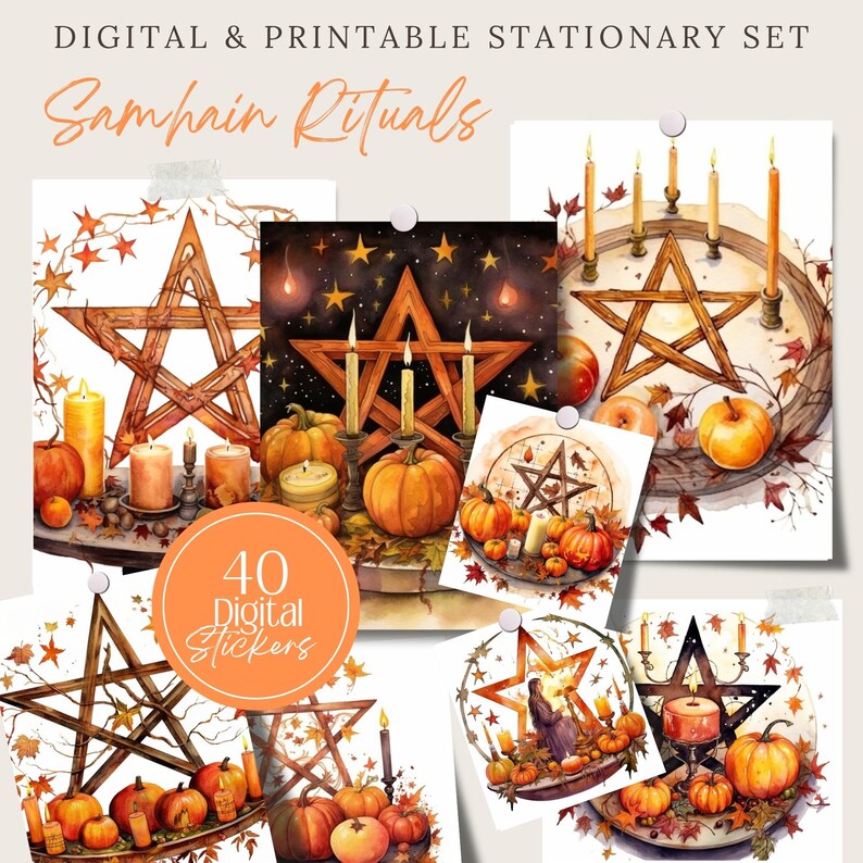 Samhain Pagan Fall, Witch Clipart Witchy Planner Stickers Wallpaper for ...