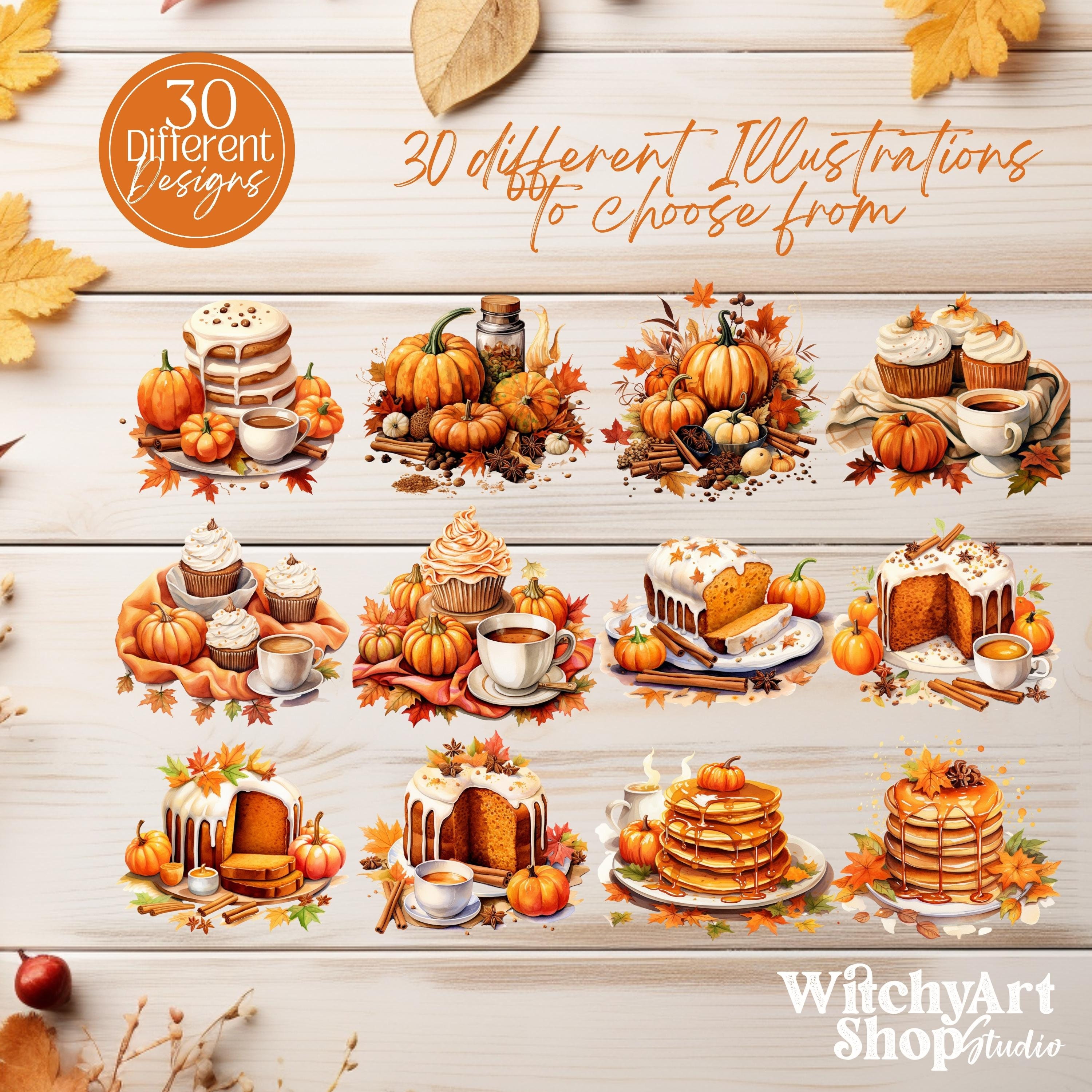 Autumn Fall Recipe Card Printable, Template, Pumpkin Thanksgiving ...