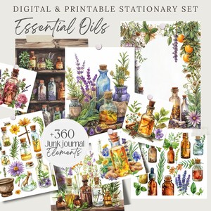 Essential Oils Clipart Png Holistic Health Oil Stickers Planner Natural ...