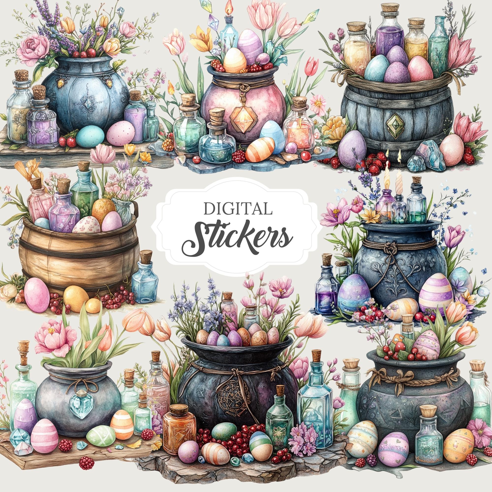 Ostara Cauldron Png Witchy Easter Clipart Ostara Book of Shadows ...