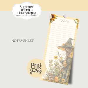 Litha Summer Witchy 4, Grocery, to Do, Shopping List Printable Png ...