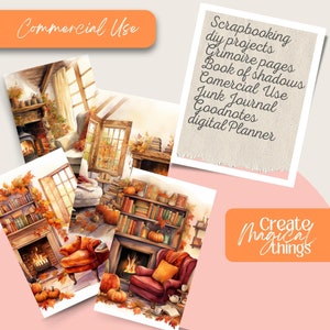 Cozy Autumn Watercolor Clipart Bundle - 50 PNG Cute Fall Images ...