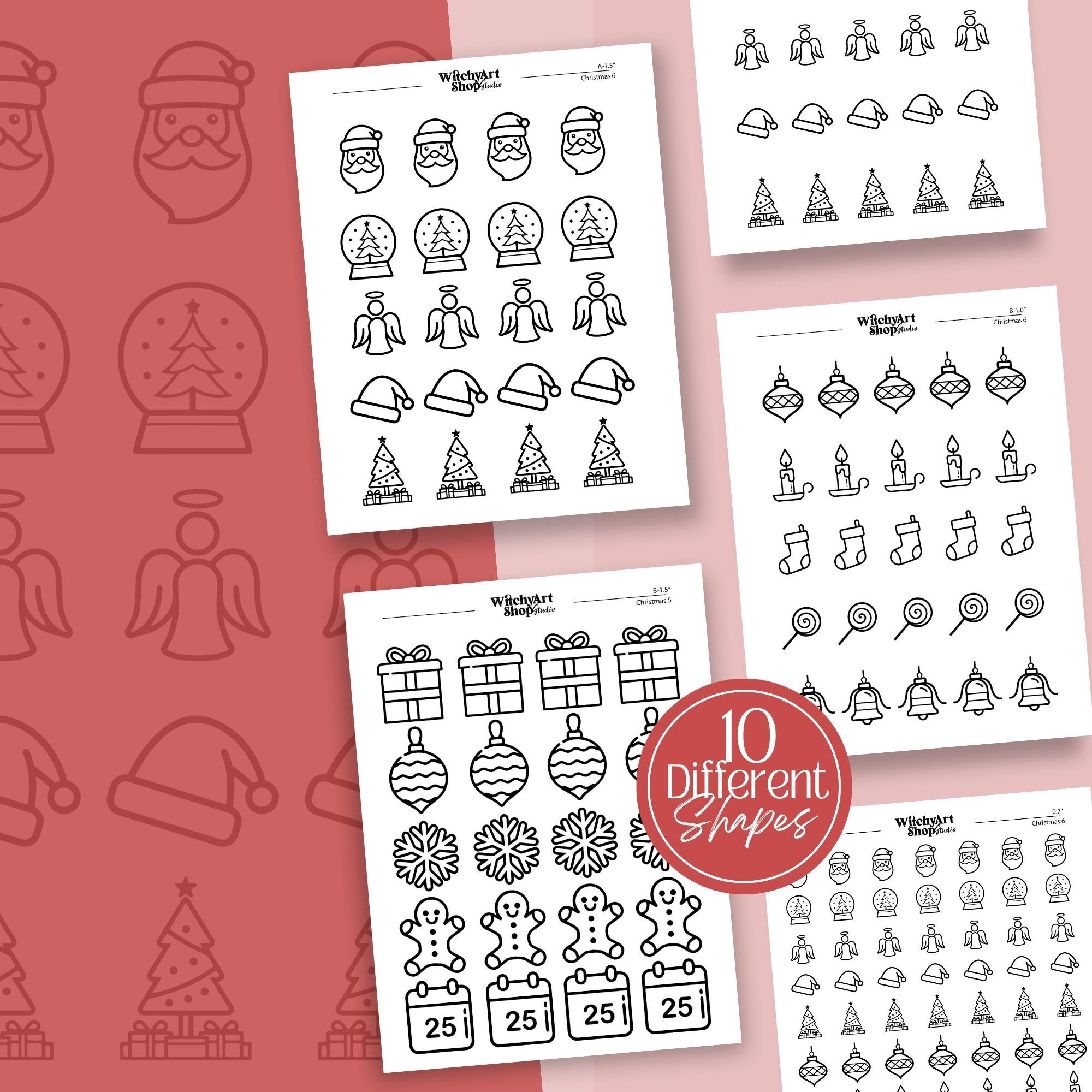 Christmas Royal Icing Transfer Sheets Printable Cookie - Etsy