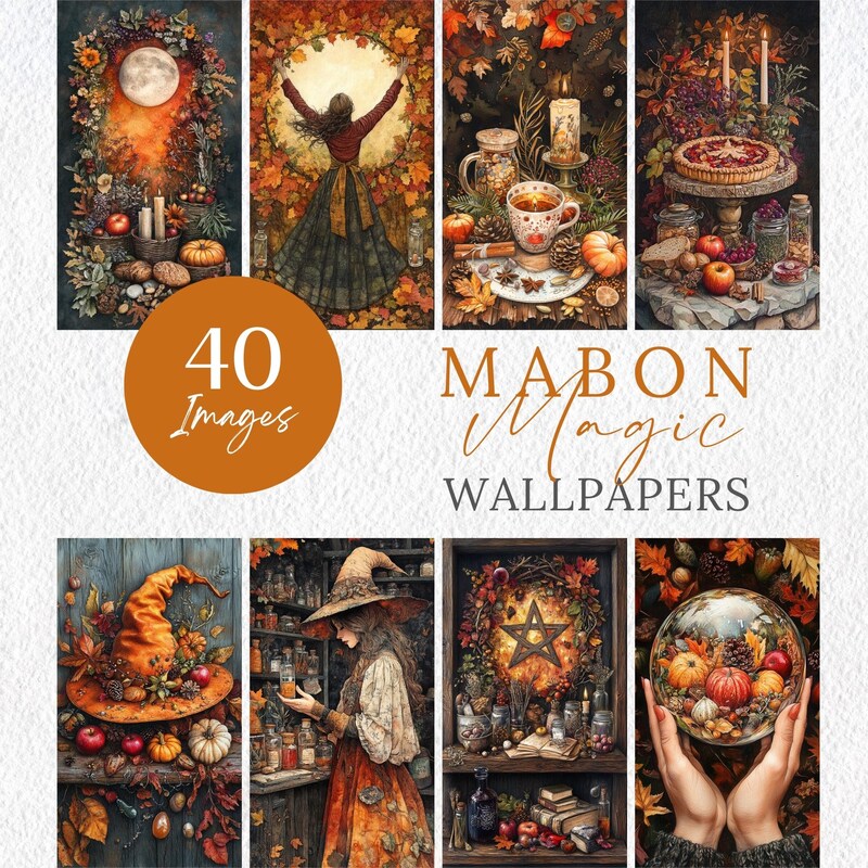 Witchy Autumn Wallpaper - Etsy