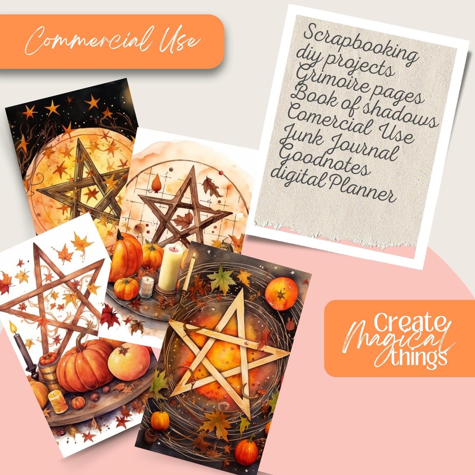 Samhain Pagan Fall, Witch Clipart Witchy Planner Stickers Wallpaper for ...