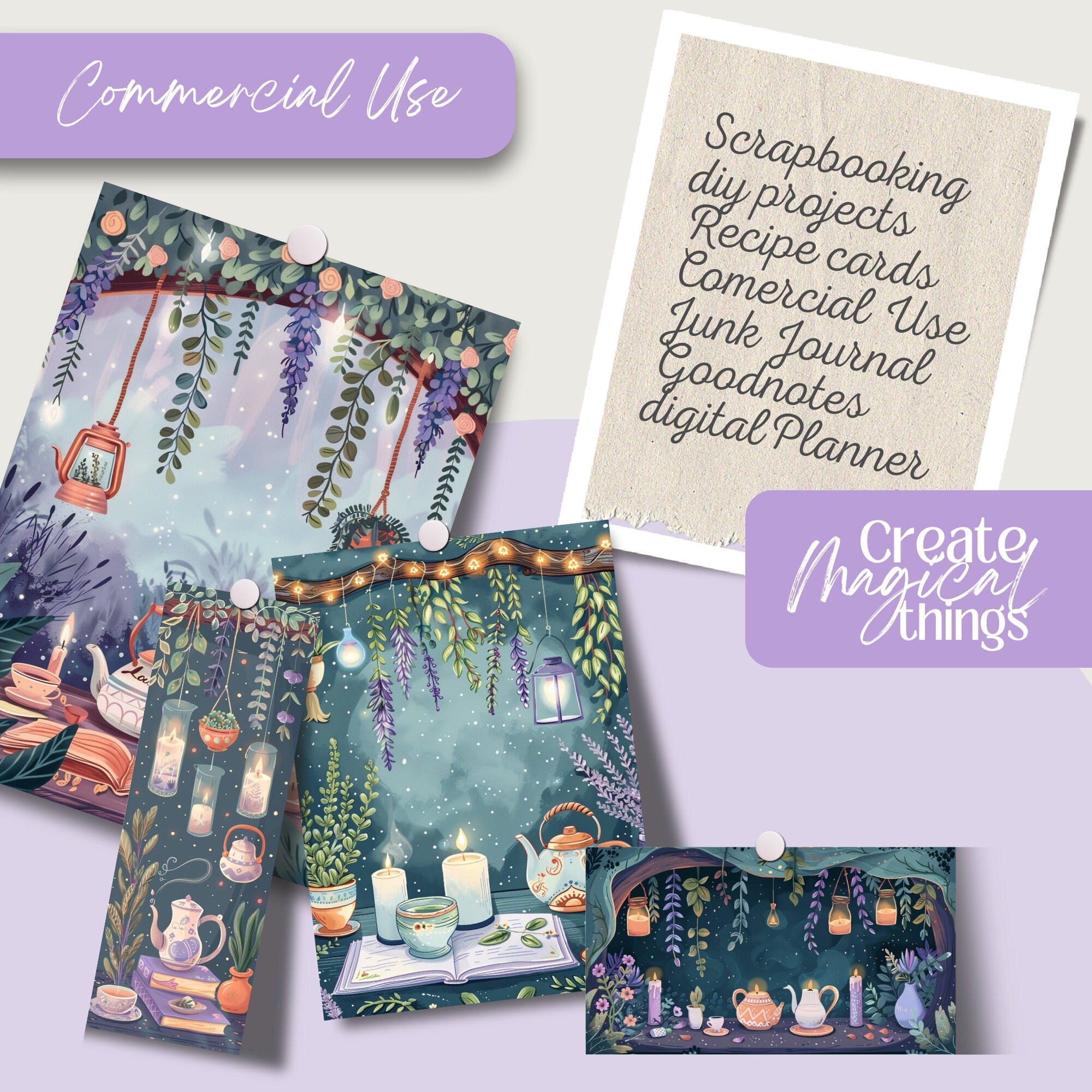 Magic Witchy Aesthetic Diy Branding Kit, Brand Png Package, Business ...