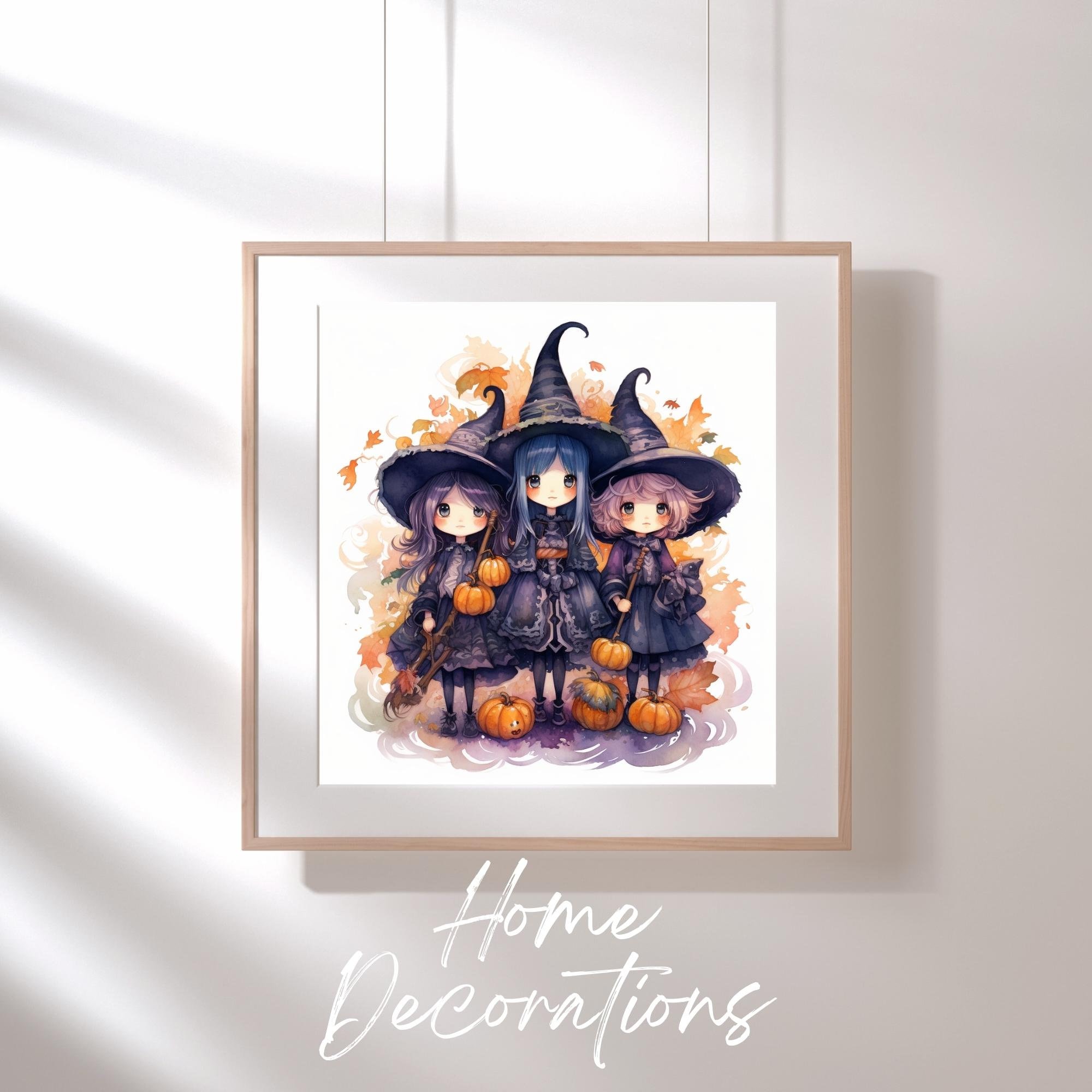 Best Friends Witch Clipart Witchy Planner Stickers Wallpaper - Etsy