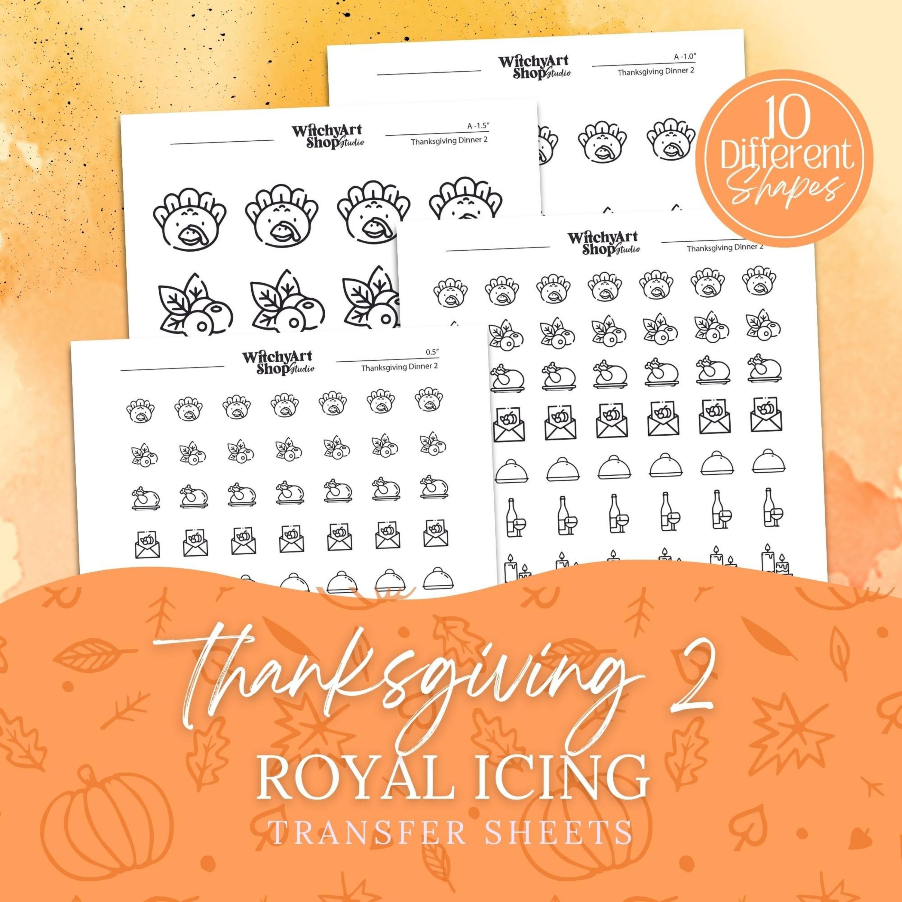 Royal Icing Transfer Sheets Bundle, Printable Cookie Transfer Sheets ...