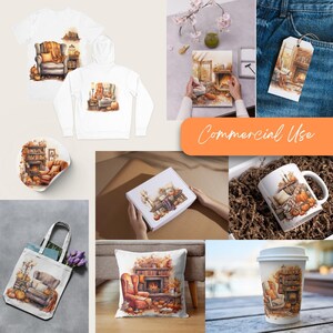 Cozy Autumn Watercolor Clipart Bundle - 50 PNG Cute Fall Images ...