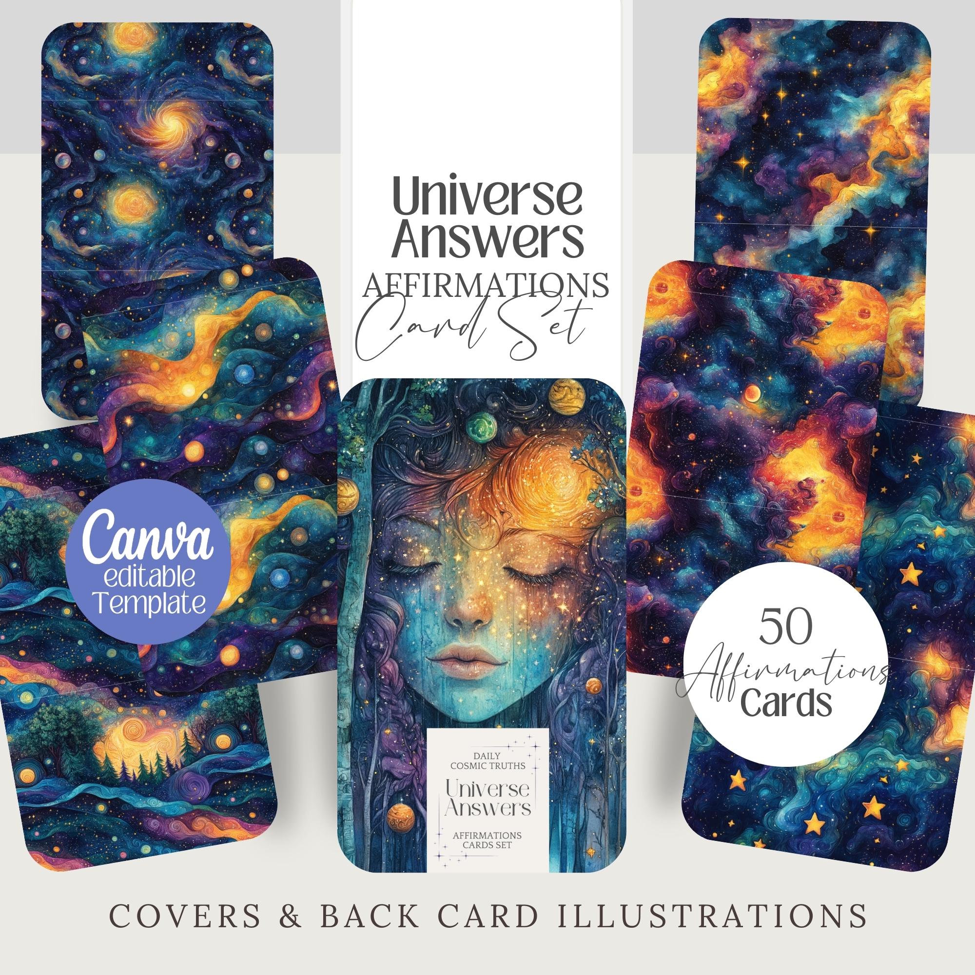 Universe Answers Affirmation Cards Celestial Manifestation Witch ...