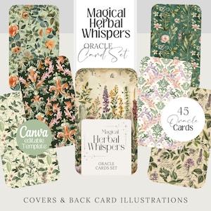 Herbal Botanical Oracle Cards Plants Medicine Printable Herb Deck ...
