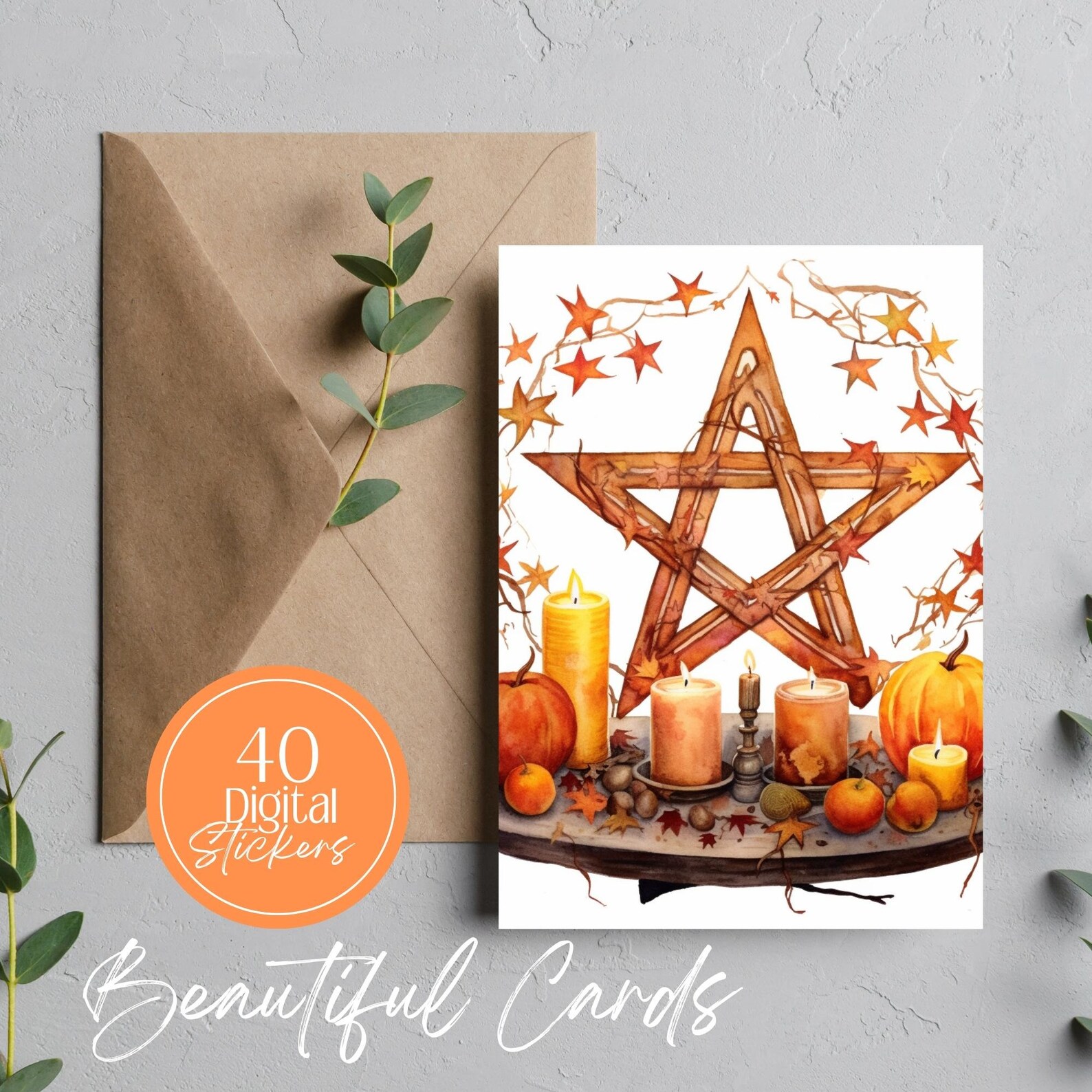 Samhain Pagan Fall, Witch Clipart Witchy Planner Stickers Wallpaper for ...