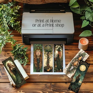 Celtic Magic Witchy Bookmarks Pagan Grimoire Tags Label Wicca Scrapbook ...