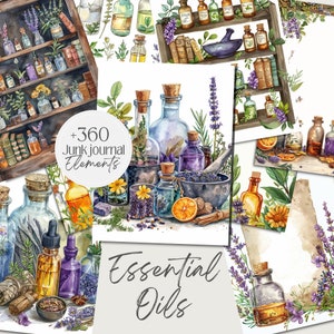 Essential Oils Clipart Png Holistic Health Oil Stickers Planner Natural ...