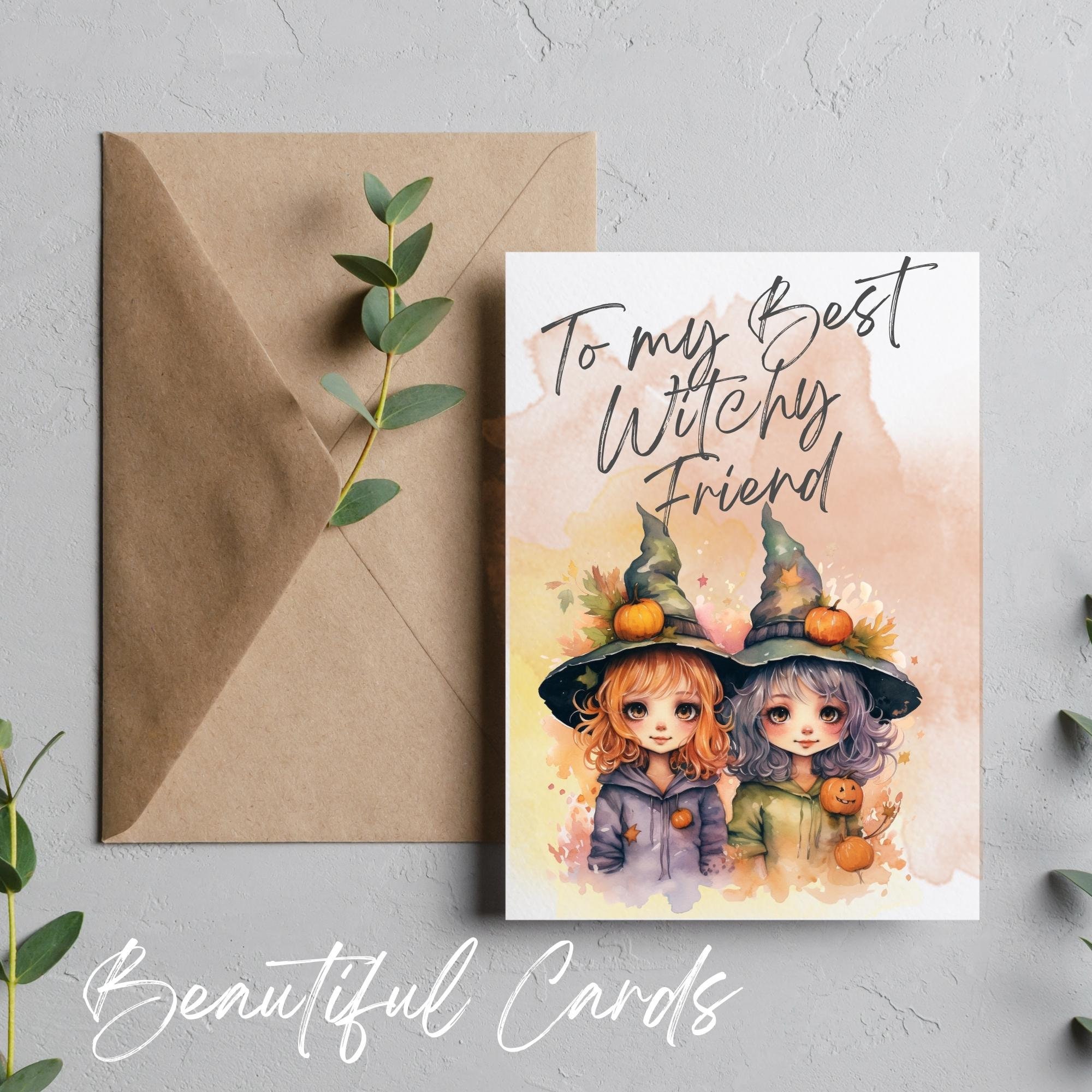 Best Friends Witch Clipart Witchy Planner Stickers Wallpaper - Etsy