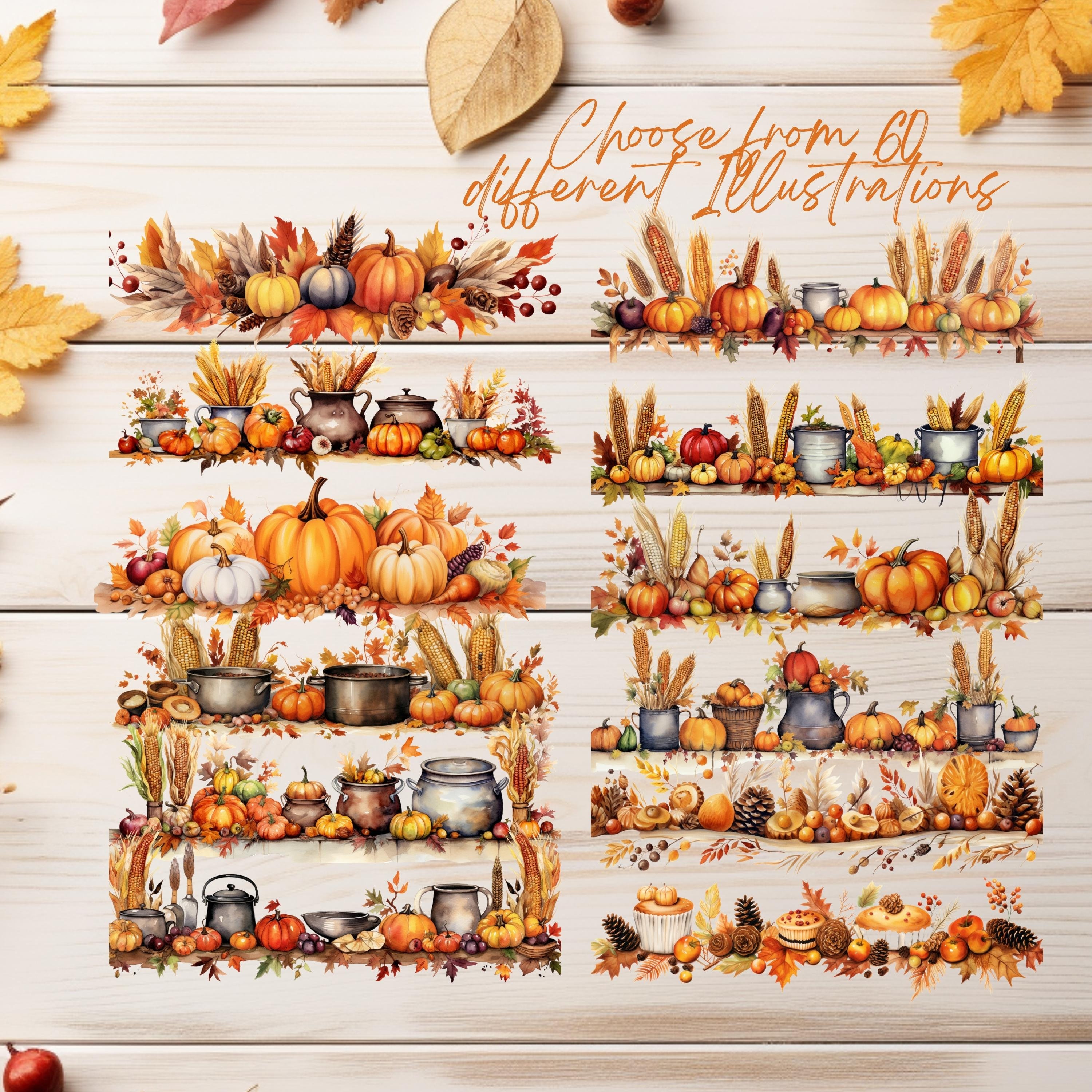 Autumn Fall Recipe Card Printable Template Pumpkin - Etsy