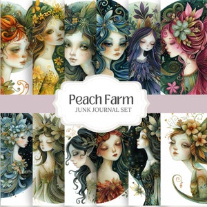 Watercolor Fairy Clipart: Fae Nymph PNG Fussy Cuts (digital Download ...