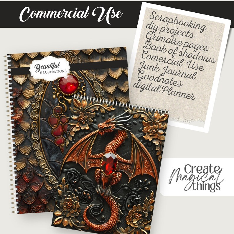 Dragon House Png Dnd Digital Grimoire Cover Dragon Junk Journal ...