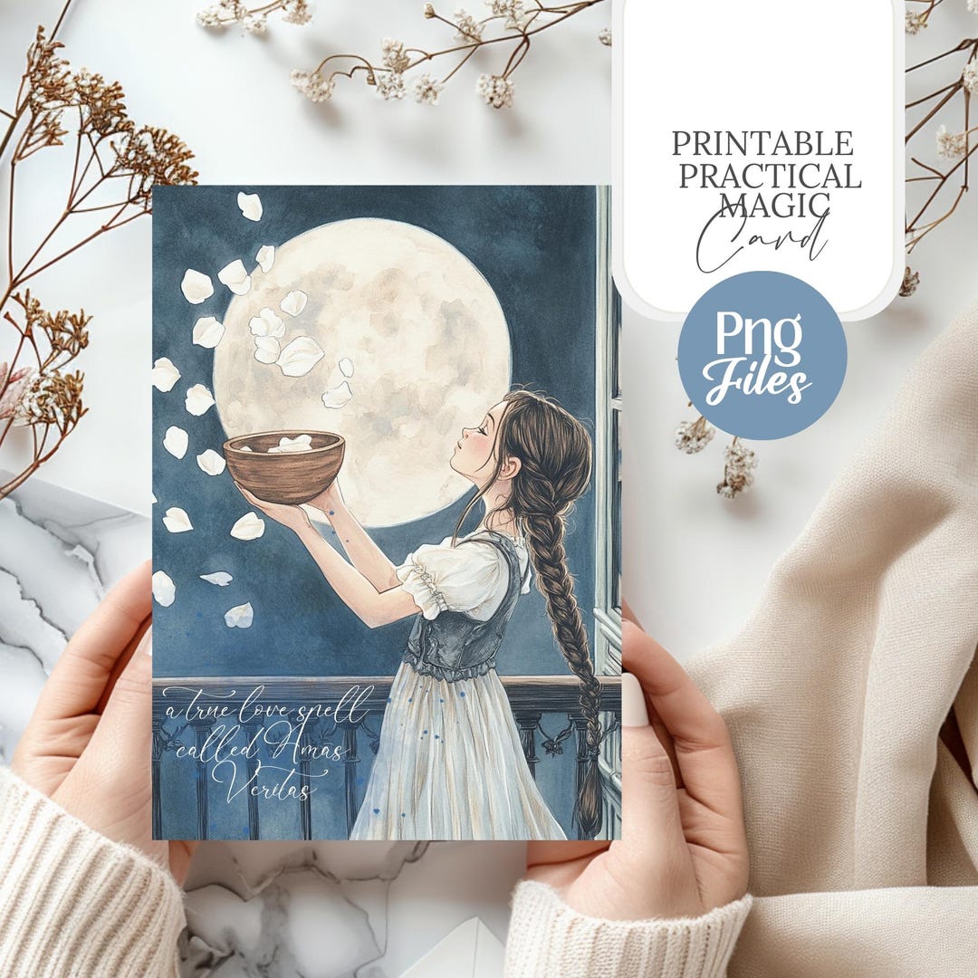 Practical Magic Png Card Owens Sisters Art Print Witchy Amas Veritas ...