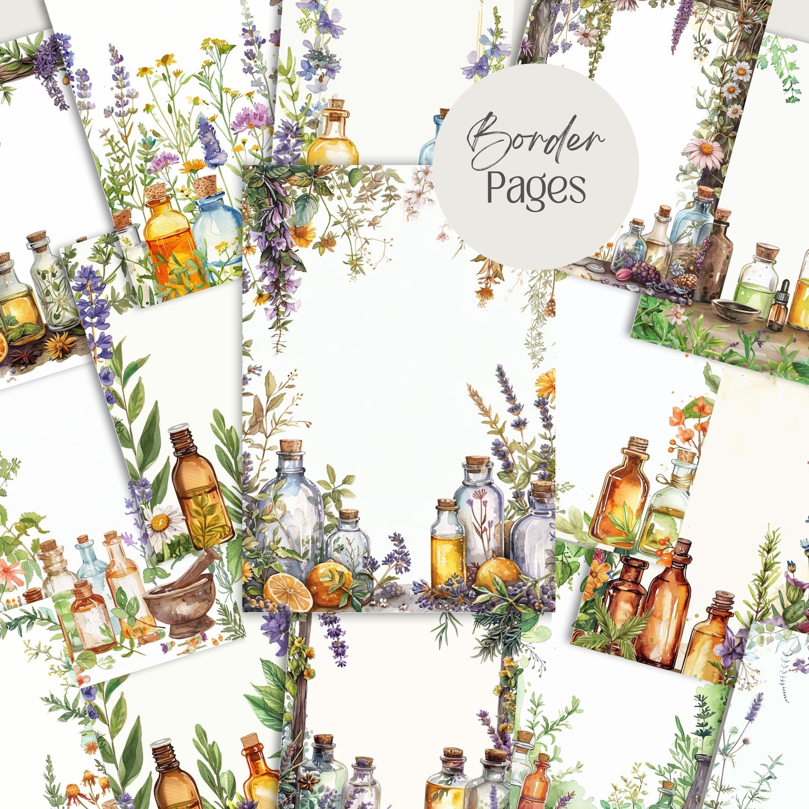 Essential Oils Clipart Png Holistic Health Oil Stickers Planner Natural ...