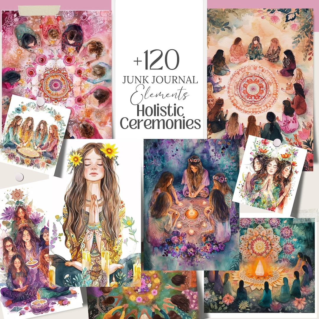 Holistic Women PNG Clipart Wiccan Ephemera Witchy Junk Journal ...