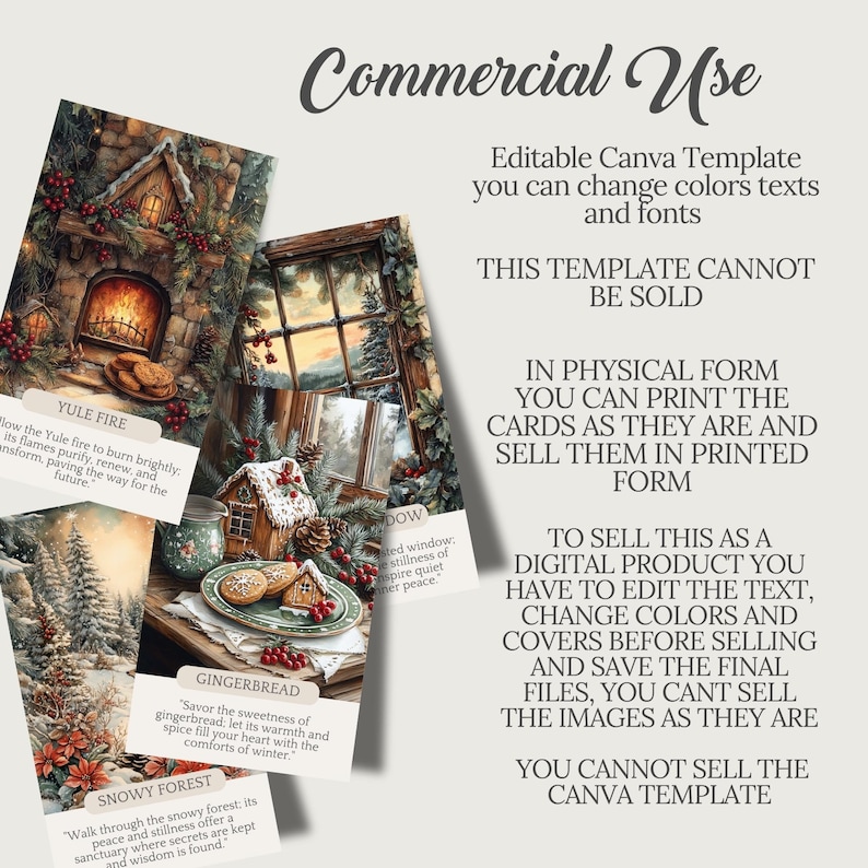 Yule Winter Witch Affirmation Cards | Tarot, Wicca Oracle Deck, Junk ...