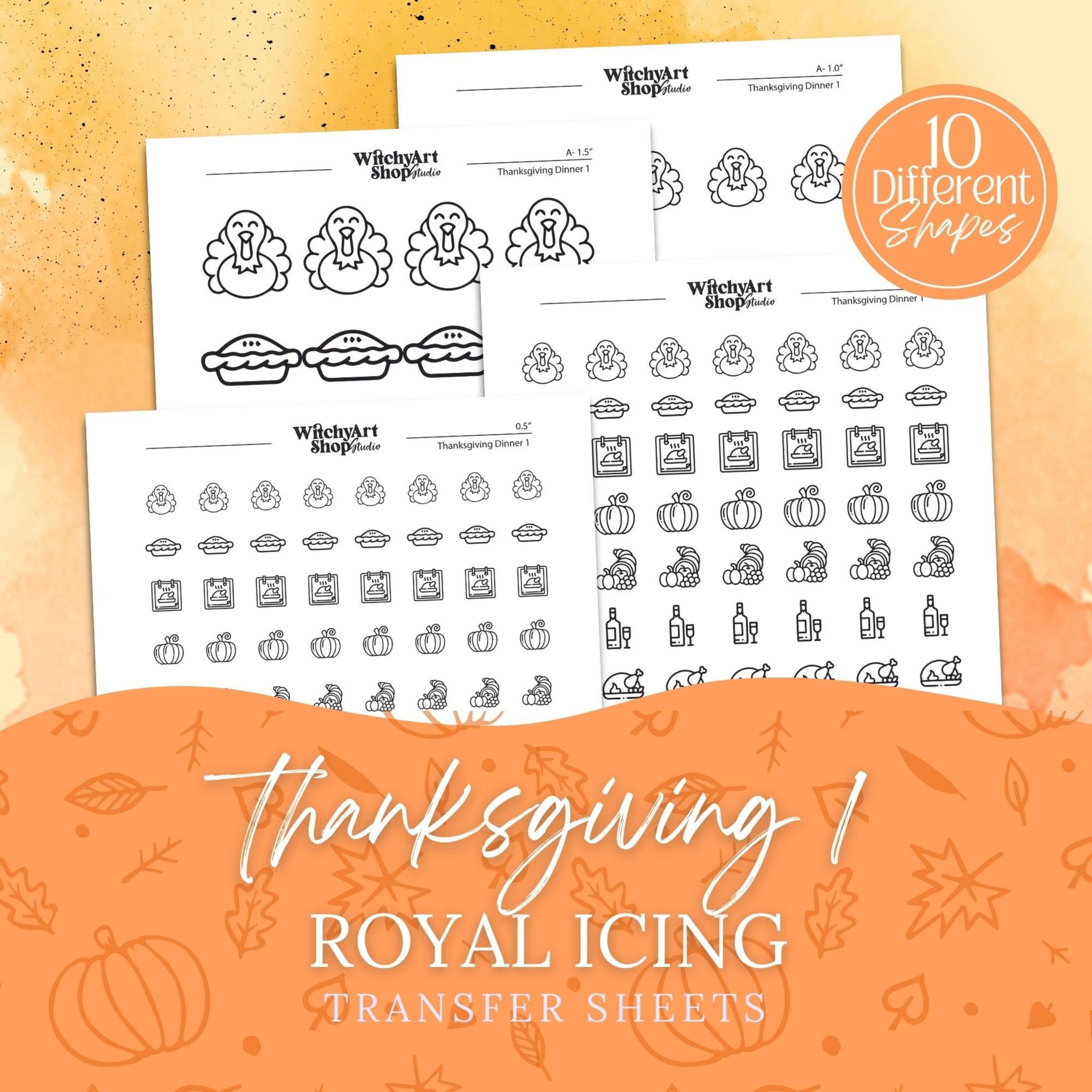 Royal Icing Transfer Sheets Bundle, Printable Cookie Transfer Sheets ...